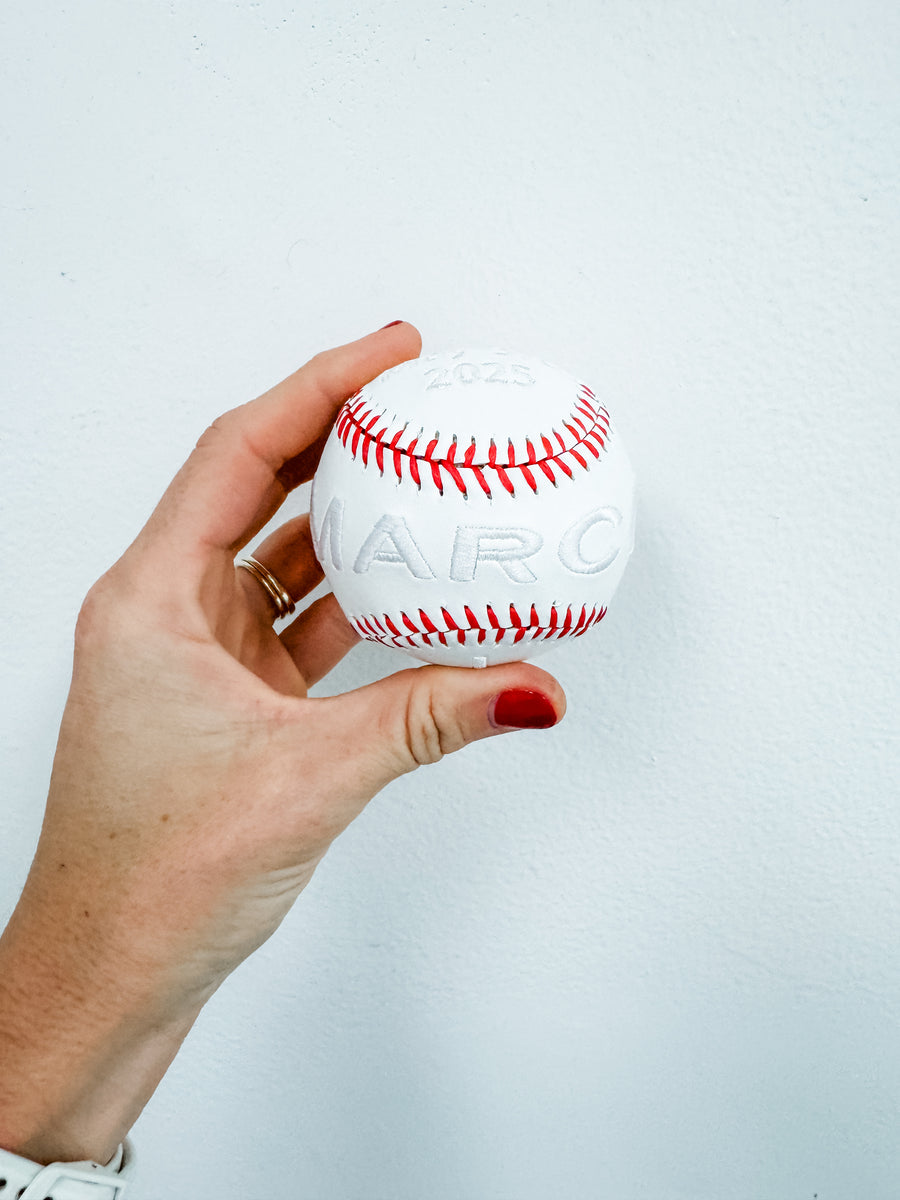Embroidered Baseball – GT Stitchery
